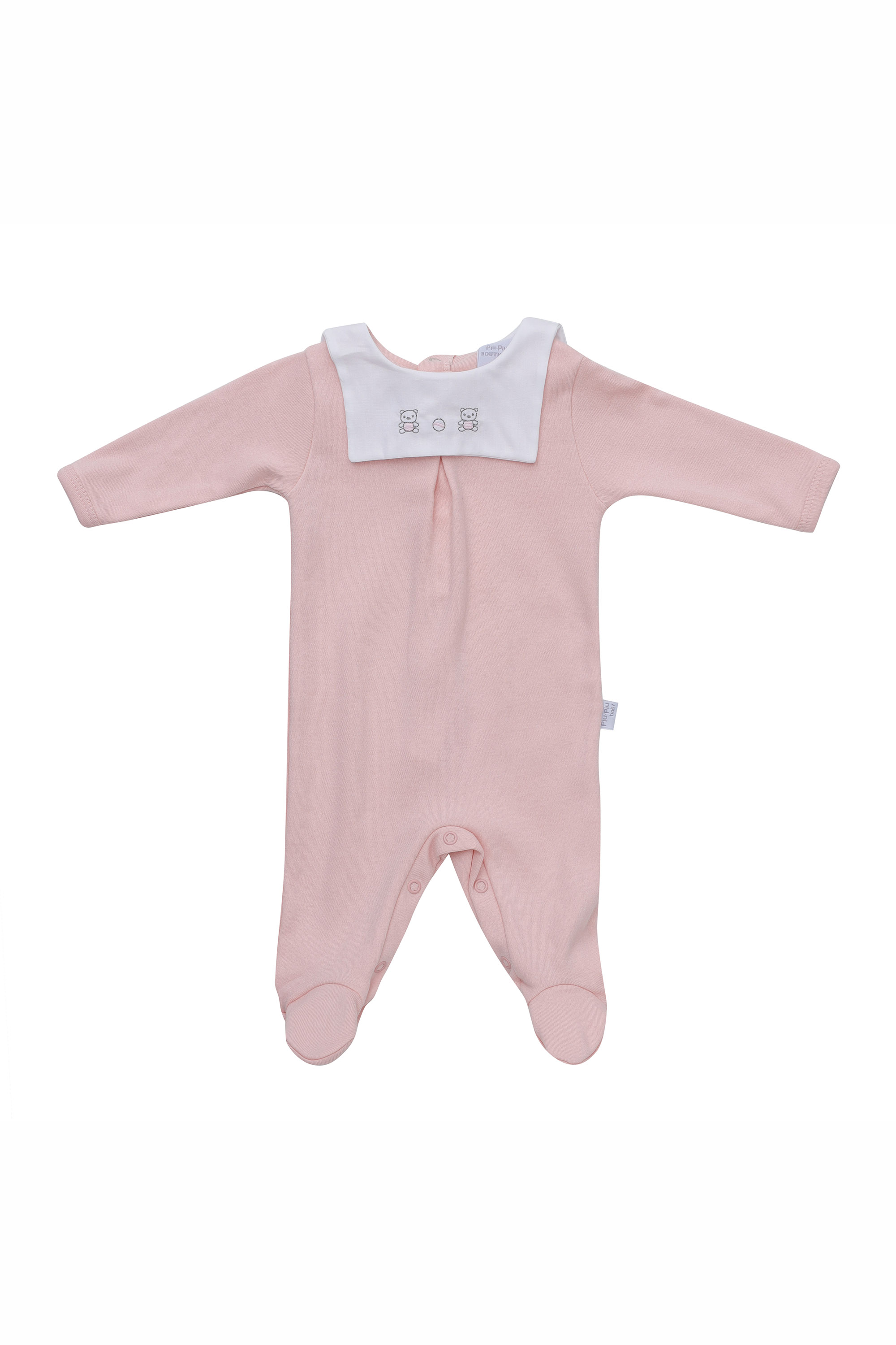 Macacão Infantil em Algodão Egípcio - Estampa Ursinho Toys Rosa